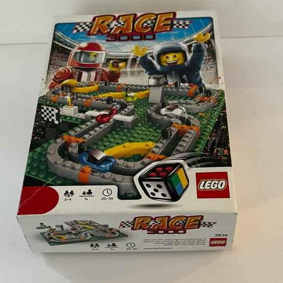 Toys | Lego Race 300 Board Game 3839 Racing Cars Track W Box ...